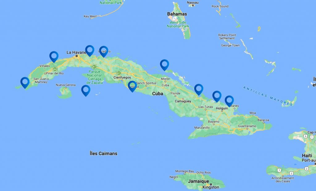 ≡ Les 10 plus Belles Plages de Cuba : Carte et Photos