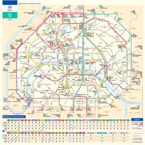 Cartes et Plans de Paris : Metro, Bus, Arrondissements, etc