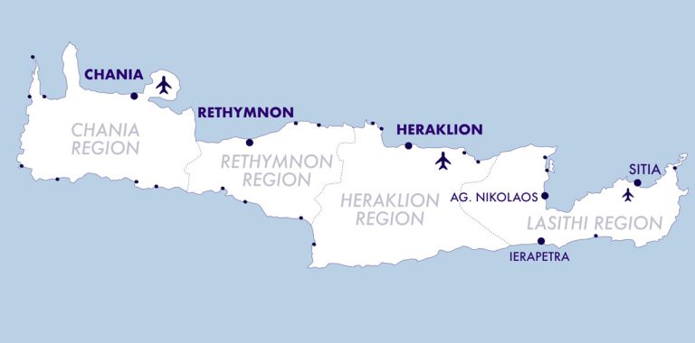 Cartes et Plans de la Crète à Enregistrer ou Imprimer