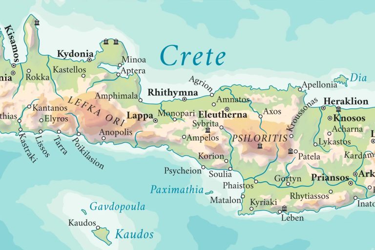 Cartes et Plans de la Crète à Enregistrer ou Imprimer