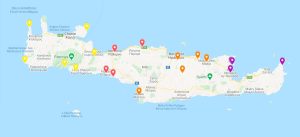 Cartes et Plans de la Crète à Enregistrer ou Imprimer